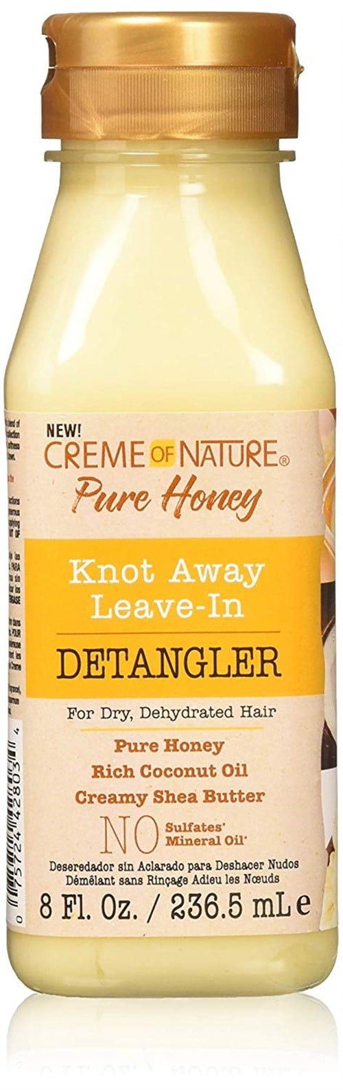 Creme of Nature Knot Away Leave-In Detangler Pure Honey 8 oz (Pack of 2 ...