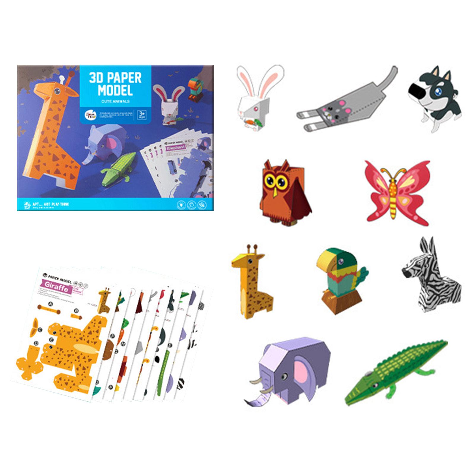 Folding Paper Crafts 3D Paper Art Kit Animal Arts And Crafts For Folding Paper Crafts 3D Paper Art Kit Animal Arts And Crafts For