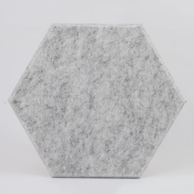 Panel de algodón absorbente de sonido con chaflán hexagonal Panel de ...
