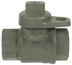 Jomar Lockwing Utility Gas Meter Valve With Dielectric Union, 3/4 In ...