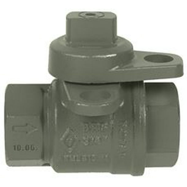 Jomar Lockwing Utility Gas Meter Valve With Dielectric Union, 3/4 In ...