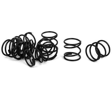 15mm Outer Diameter 1.2mm Wire Dia 15mm Long Compression Spring 10Pcs ...
