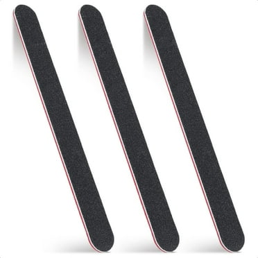 10Pcs Black Nail File Set, Nail Files & Buffers, Double Sided Emery ...
