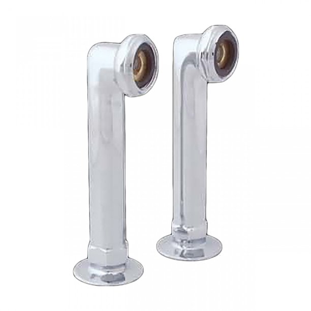 Bath & Shower Bright Chrome 6" Deckmount coupler For Clawfoot Tub ...