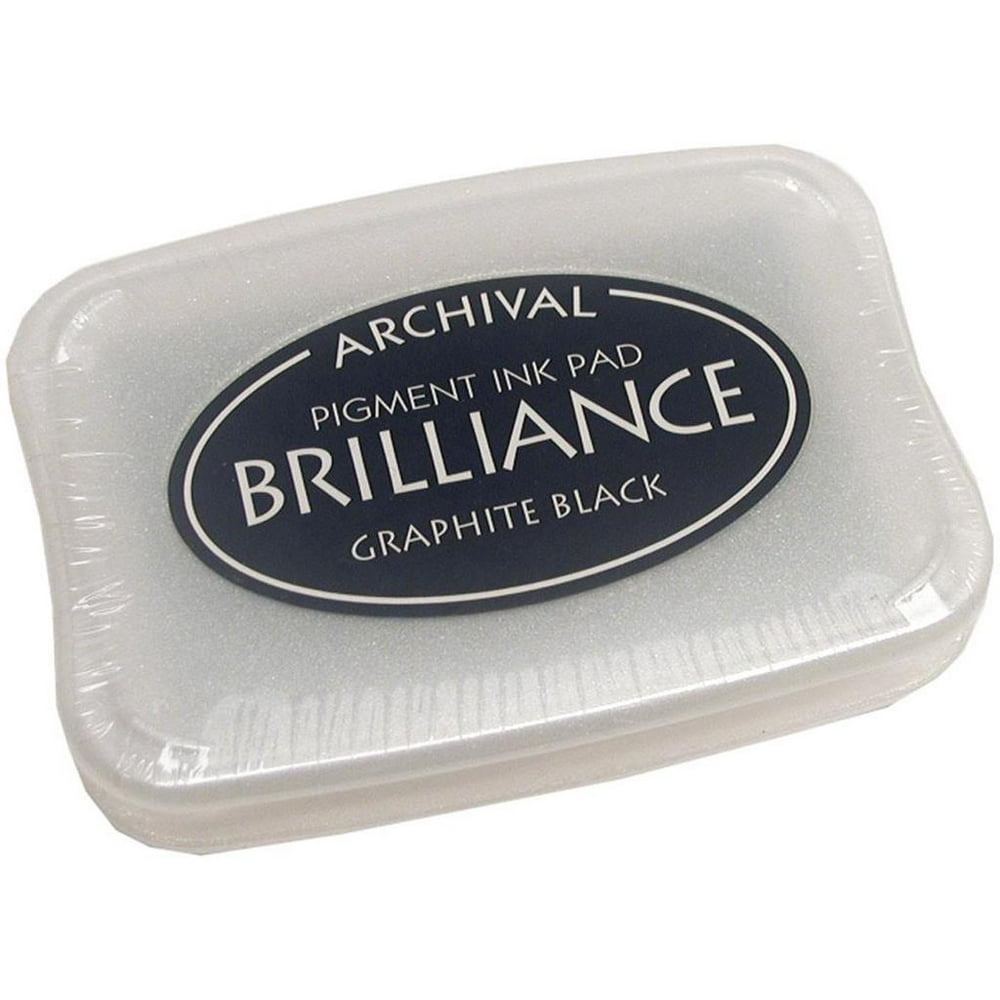 Brilliance Craft Ink Pad Large Graphite Black - Walmart.com - Walmart.com