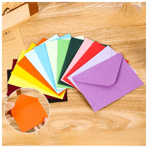 Sobre de papel engomado de color sólido de 120 g con sobre pequeño de ...