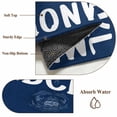 Bold Alphabet Washable Area Rug 8x10 Modern Nautical Letters Dark Blue ...
