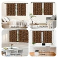 Brown and Orange Leopard Print Pattern Blackout Curtains,Triple Weaved ...