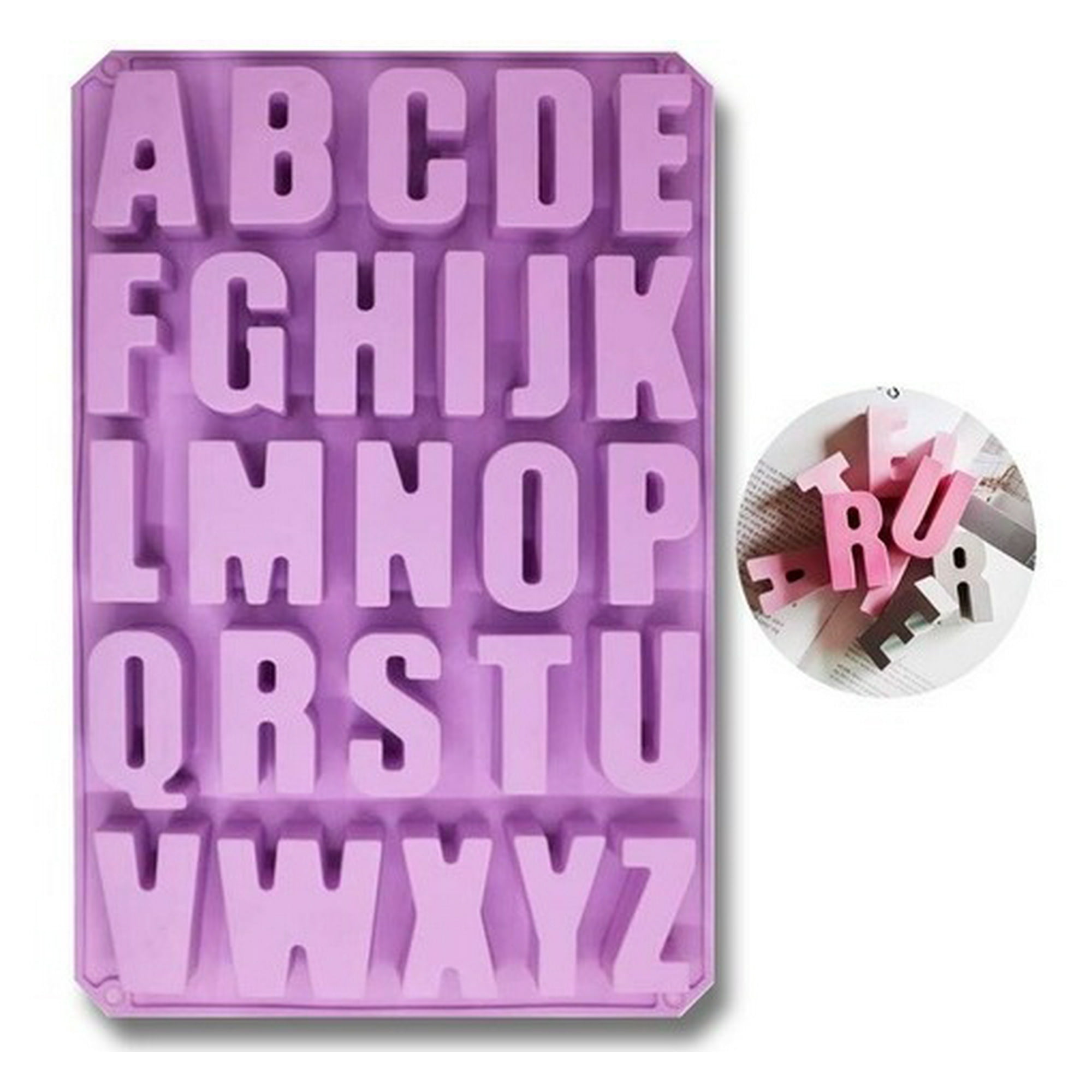 Molde Silicon Letras Del Abecedario Mayúsculas Repostería | Knasta Chile