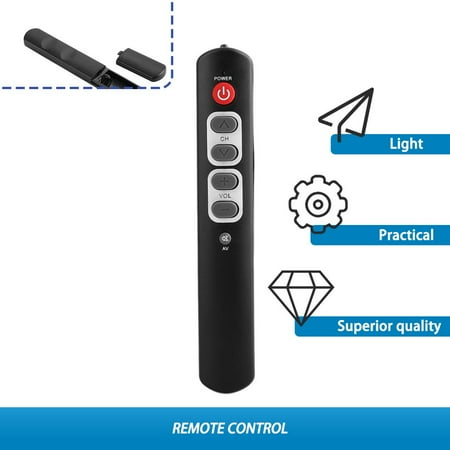 Universal 6 Keys Learning Remote Control Big Buttons for TV STB DVD ...