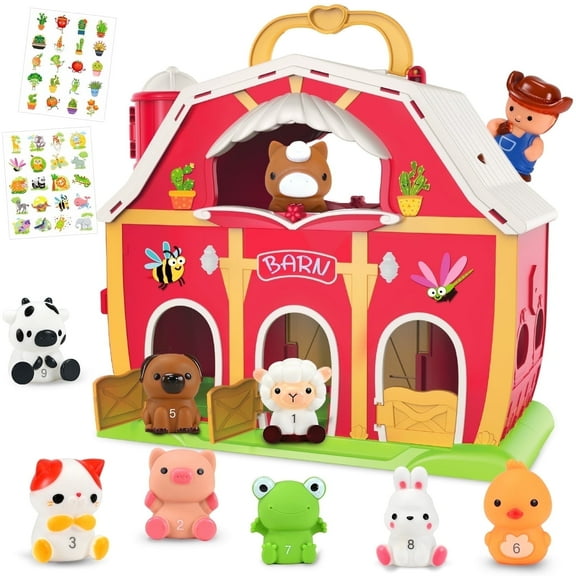 Fisher-Price Little People Horse Stable Toddler Playset with Sounds, 6 ...