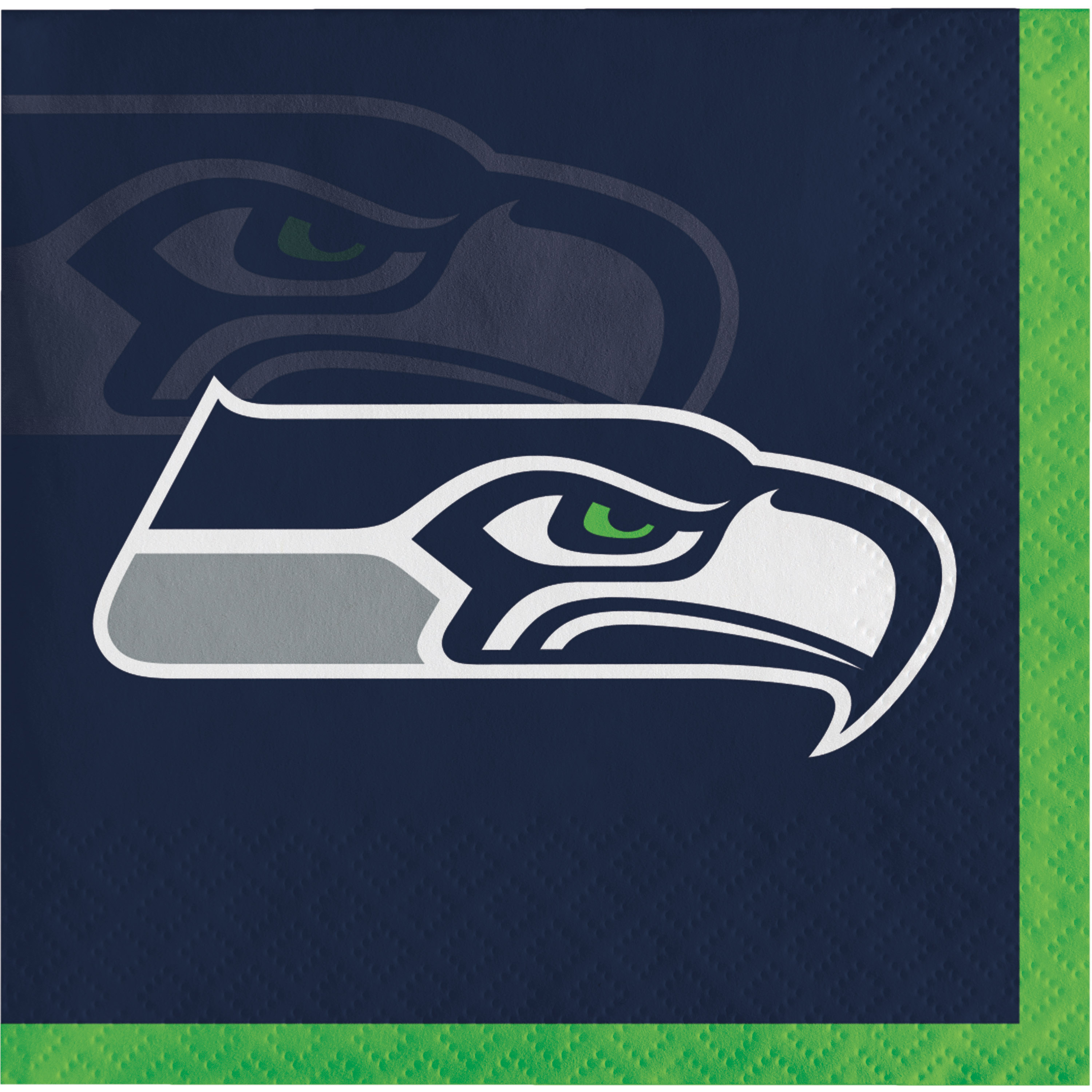 Seattle Seahawks Paper Beverage Napkins 48 Count for 24 Guests ...