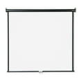 Quartet Wall/Ceiling Projection Screen, 70 X 70, White Matte, Black ...