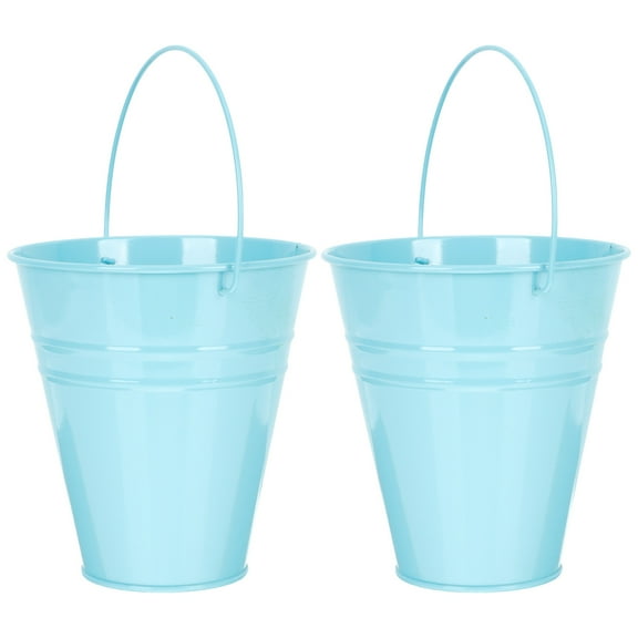 Himition 6pcs Colorful Storage Iron Bucket Multi-functional Candy ...
