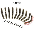 90 Degree Support Hinges For Wooden Boxes Set Of 10 Zinc Alloy Hinges ...