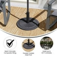 Flash Furniture 32 Round Plastic Cement Steel Patio Umbrella Base ...