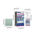 Bathroom Descaler Cleaner 60ml 2pc Rags 2pc Brush Powerful Descaling