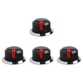 4 Pack 58mm Diameter Replacement Knobs for Stoves and Grills,Plastic ...