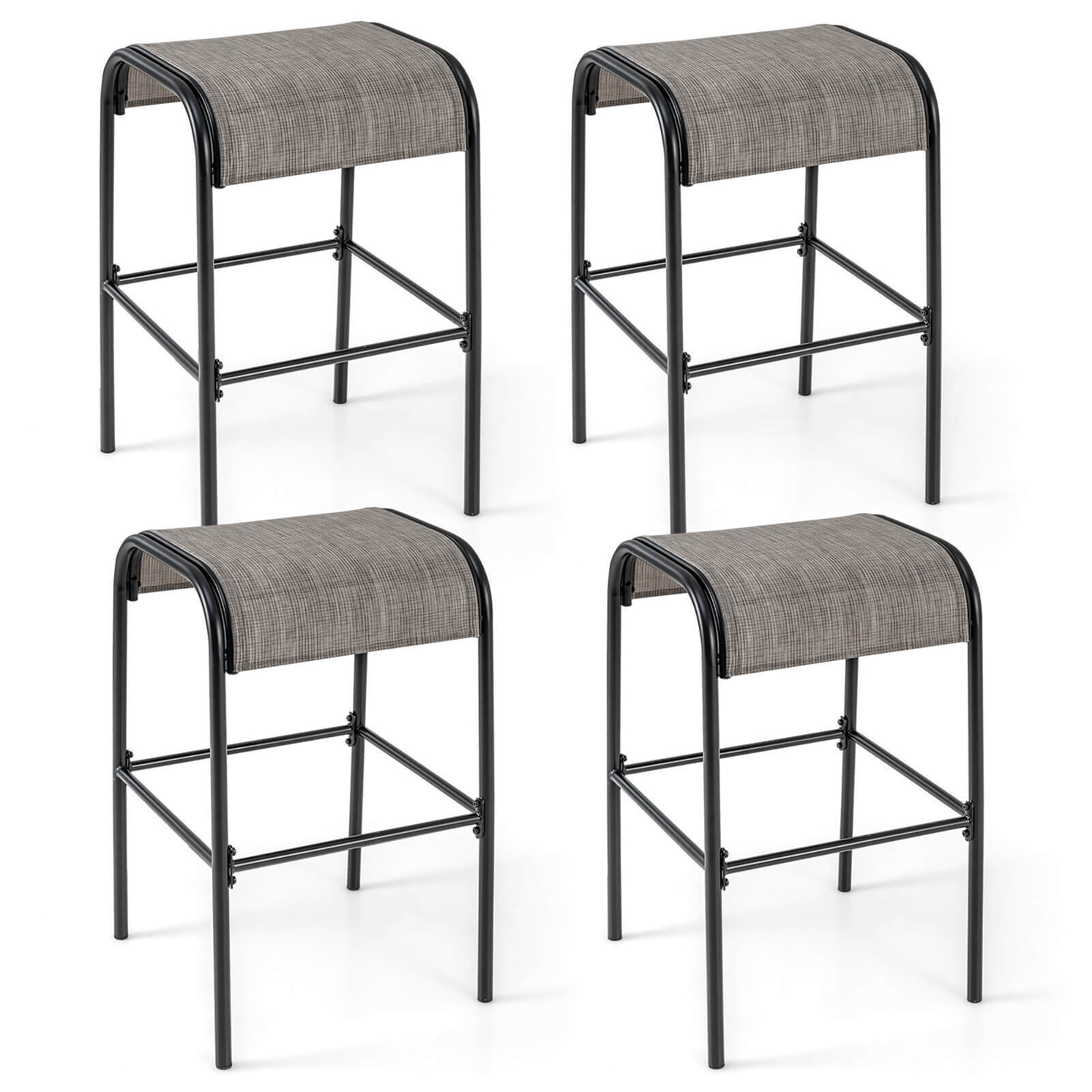 Click here for Gymax 4pcs 30 Bar Height Bistro Stools Outdoor Bar... prices