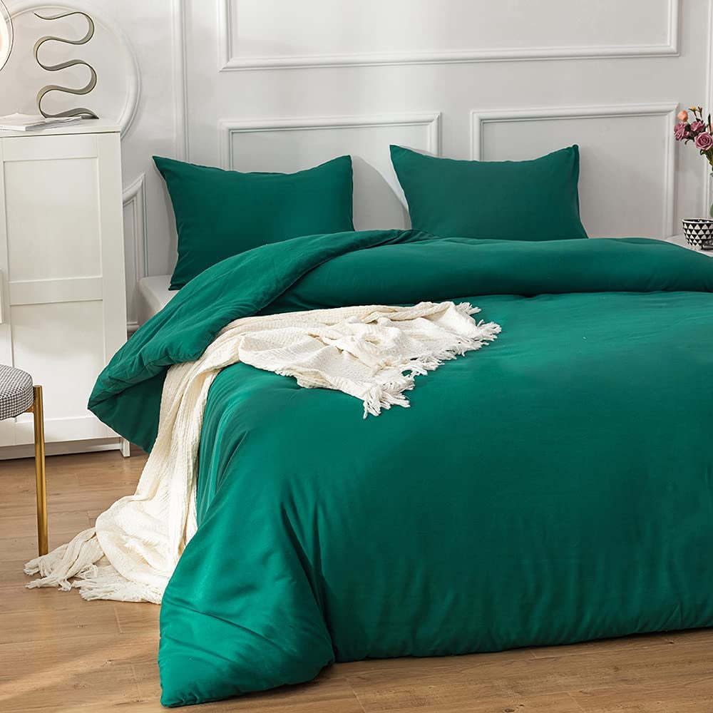 Emerald Comforter Sets Full Green Comforter Set Full Size Dark Green ...
