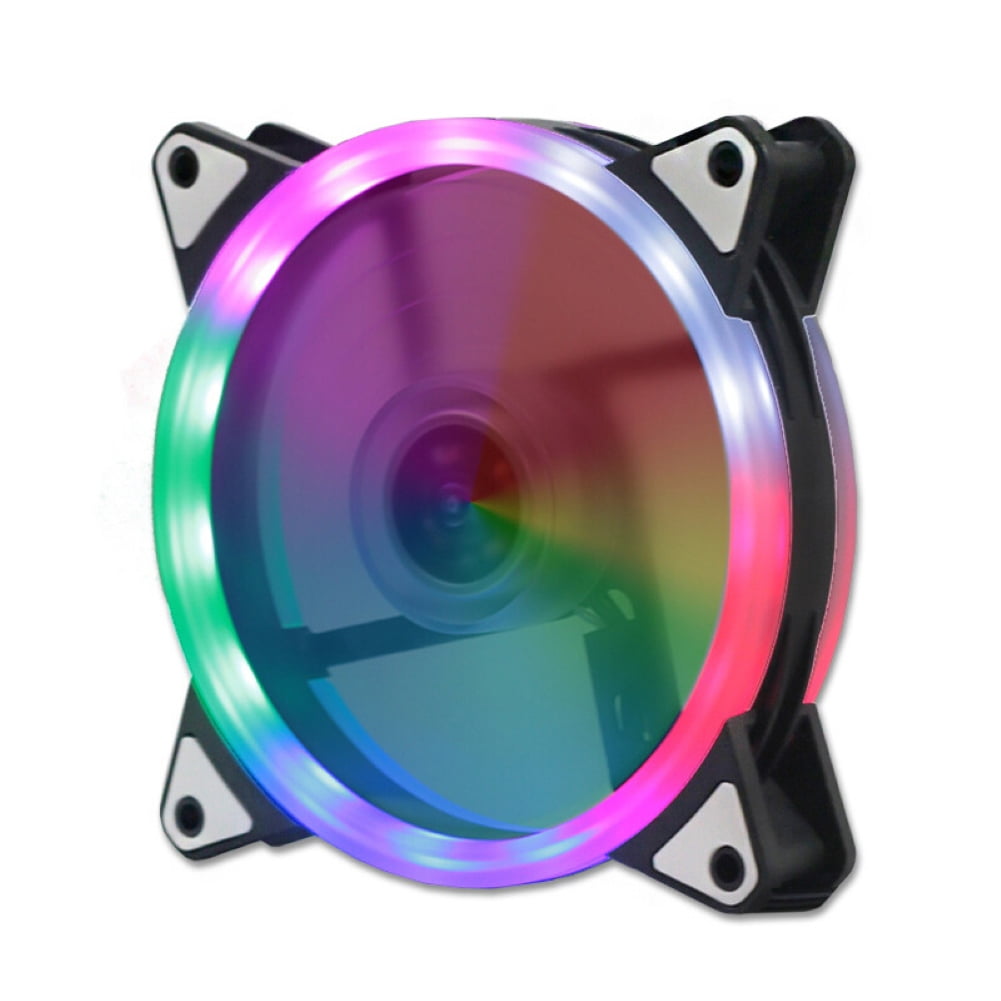 Computer Case Fan Rainbow LED Silent Fan for Computer Cases, CPU ...