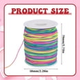 Elastic Rainbow Color Beading Threads, String Fabric Crafting For ...