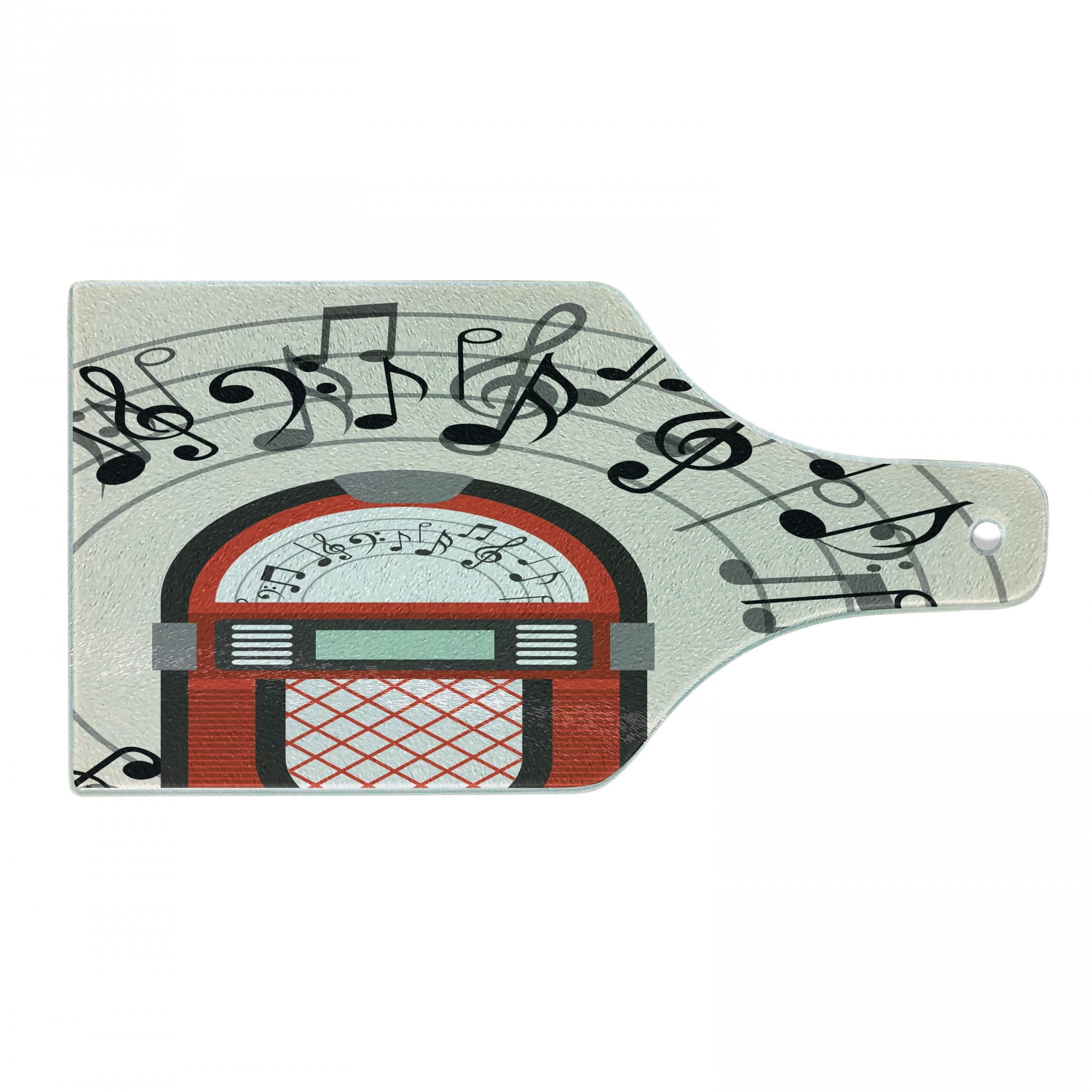 Jukebox Cutting Board, Cartoon Antique Old Vintage Radio Music Box ...