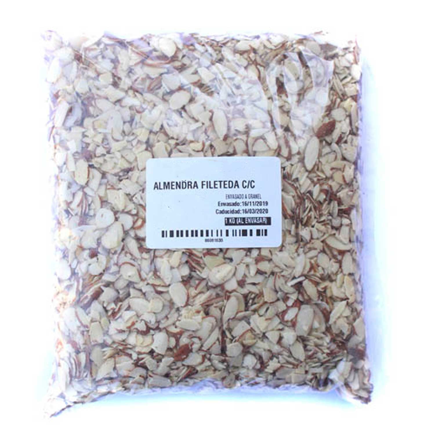 Almendra Fileteada 1 Kilo Cereales Por Mayoreo Granel Fileteada ...