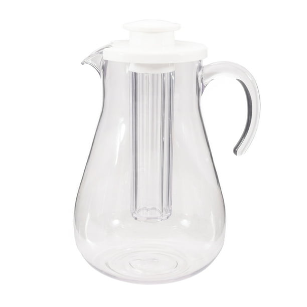 Mainstays 3-Quart Plastic Water Pitcher with Lid and Removeable Rod for ...