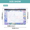 A4 File Binder 2Pack Pouch Pencil Work & Study File Pouch Delicate Blue ...