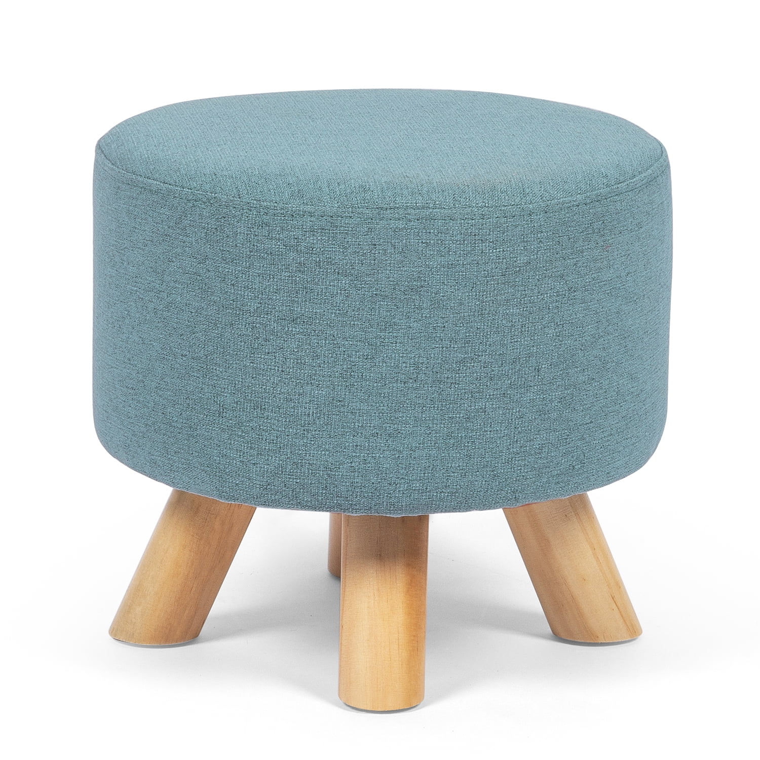 Click here for Homegar Small Round Ottoman Foot Rest Stool Linen... prices