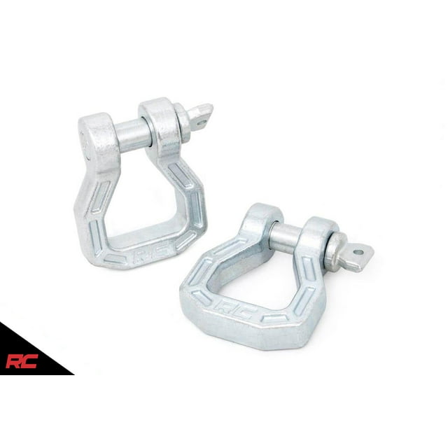 Rough Country Heavy Duty Off Road Recovery Winch Shackle D-Rings Clevis ...