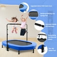 ANCHEER Foldable Trampoline, Mini Rebounder with Adjustable Handle ...