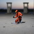 Lazsy 1:64 Gas Station Set Hand-Painted Gas Station Diorama DIY Model ...