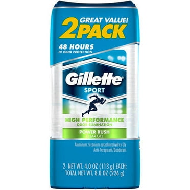 Gillette Clear Gel Mens Antiperspirant Deodorant, Wild Rain, 3.8 oz - Walmart.com