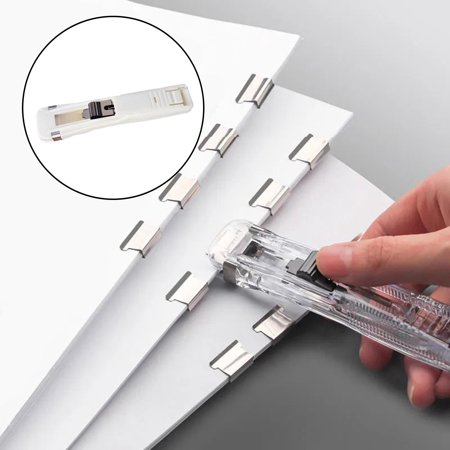 Handheld Paper Clip Removable Multipurpose Portable Binding Statiry ...
