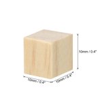 Uxcell 0.4 Inch Unfinished Wooden Blocks, 180 Pack Natural Wood Cube ...