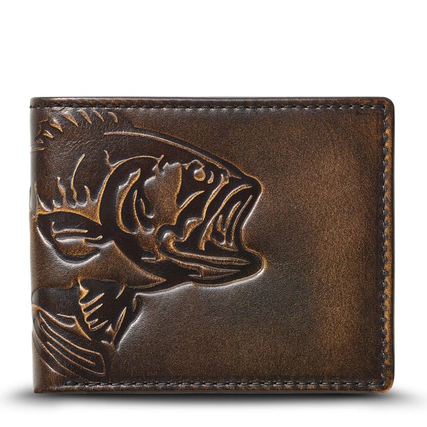 Bass Fish Double ID Bifold Wallet - Walmart.com