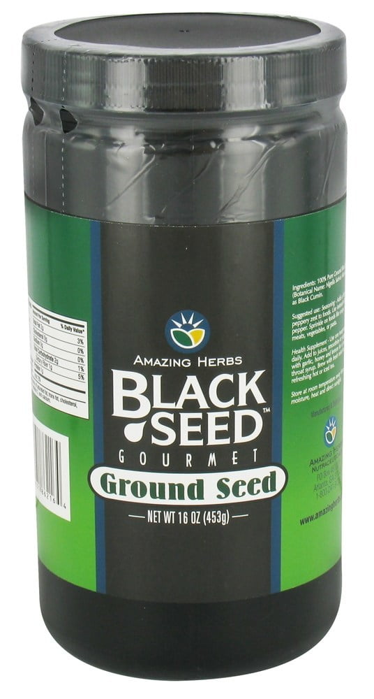 Amazing Herbs - Black Seed Gourmet Ground Seed - 16 oz. - Walmart.com
