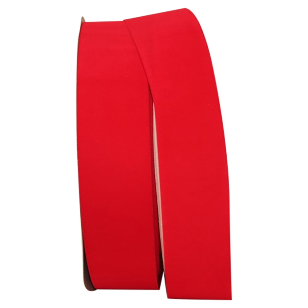 Reliant Ribbon - 3940-065-40C, Velvet Texture Pe Ribbon, Red, 2-1/2 ...