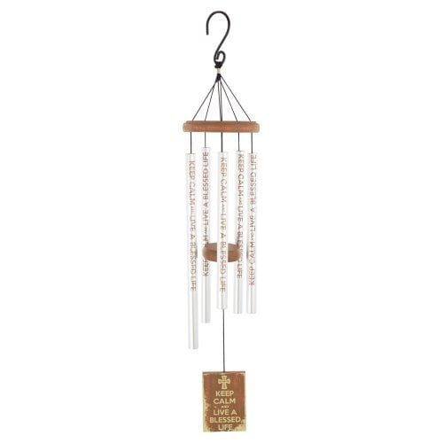 Carson 30 in. Vintage Garden Sonnets Blessed Life Wind Chime - Walmart.com