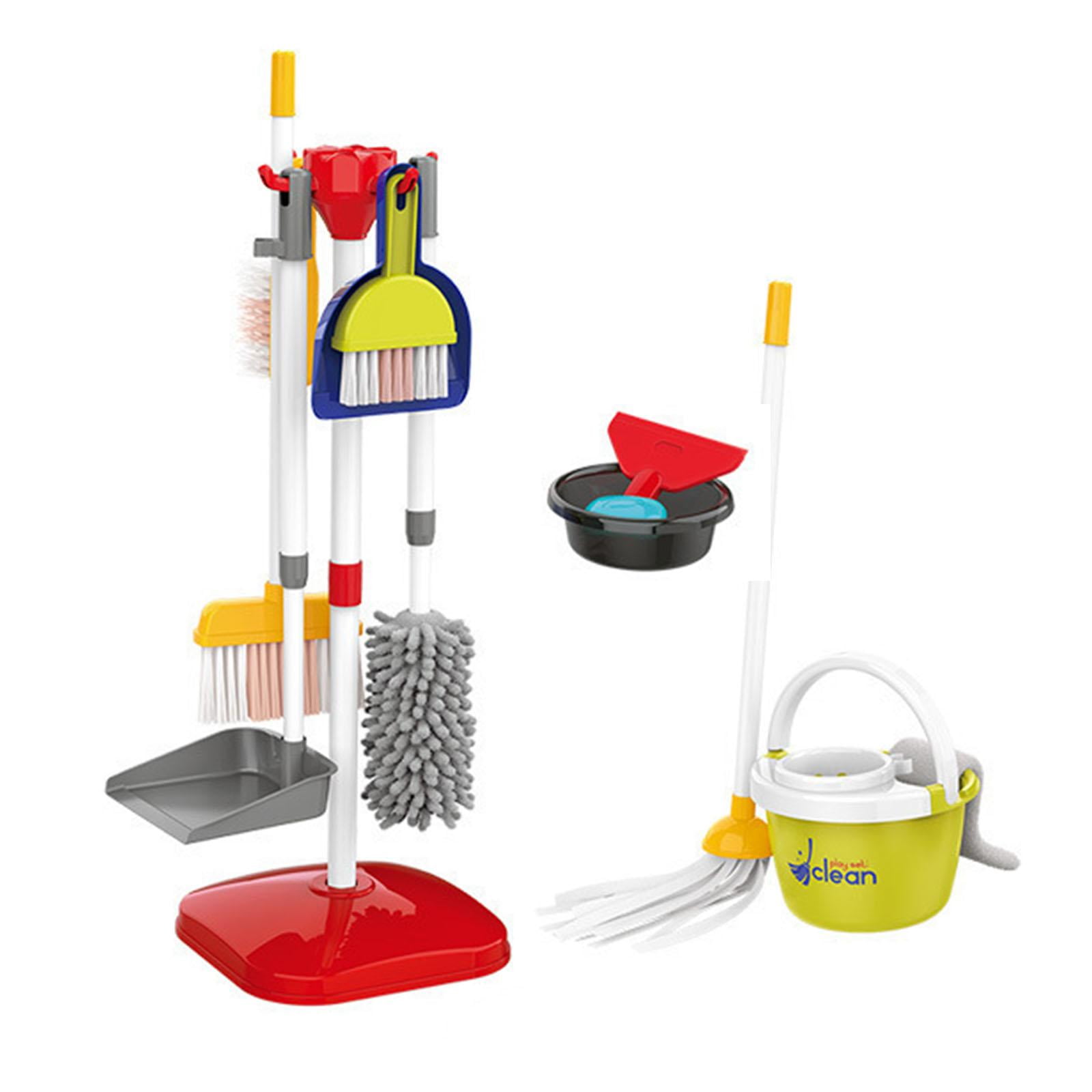 Yinanstore Kids Cleaning Set Pretend Play Housekeeping Kids Broom ...