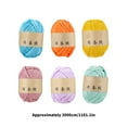 3 Rolls Elastic Braiding Thread Knitting Polyester Yarn for Weaving Bag ...