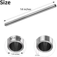 304 Stainless Steel Tubing Round Industrial Metal Tube Pipe Wall ...