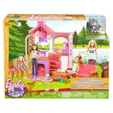 Barbie Camping Fun Playset with Barbie Cabin, Furniture, Puppy ...