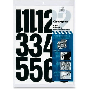 Permanent Adhesive Vinyl Numbers, 6", Gothic - Walmart.com