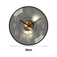 8 Inch Modern Wall Clock Silent Non-Ticking Battery Operated Wall ...