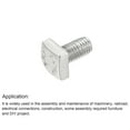 Square Head Bolt, 5 Pack M8x12mm 304 Stainless Steel Grade C Square ...