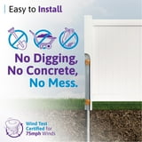 5ft Tall (1 Post) Fence Finishing Post For No Dig WamBam Windsor Fence ...