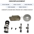 Camshaft & Rocker Arm Sprocket 30T & Timing Chain Kit Compatible with ...